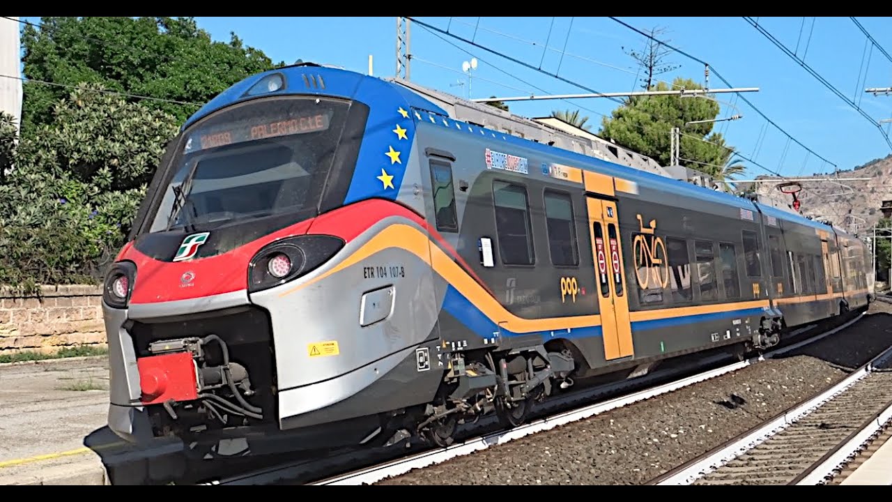 [HD - Treni] ETR 104.107 "POP ♪♪♪"+Treno Regionale 21809 Trenitalia in ...