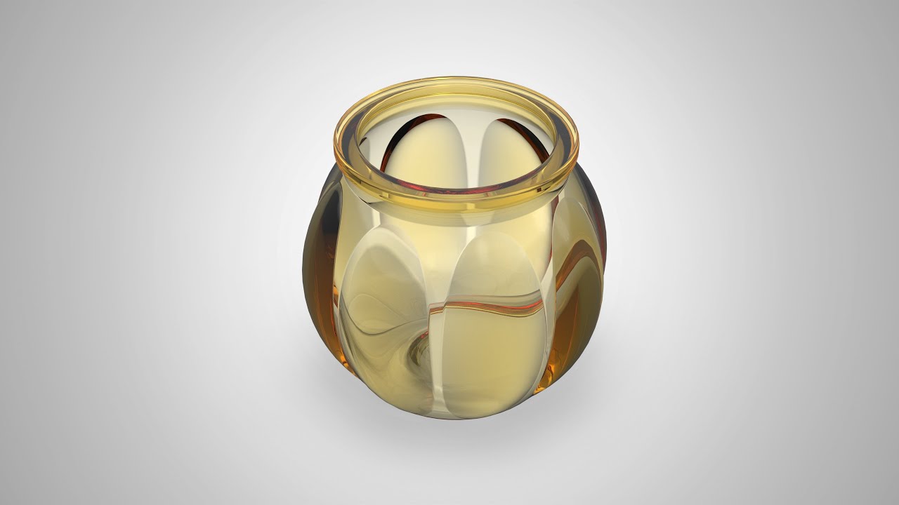 How to model the glass pot | solidworks tutorial | English | full course on www.kaliru.in - YouTube