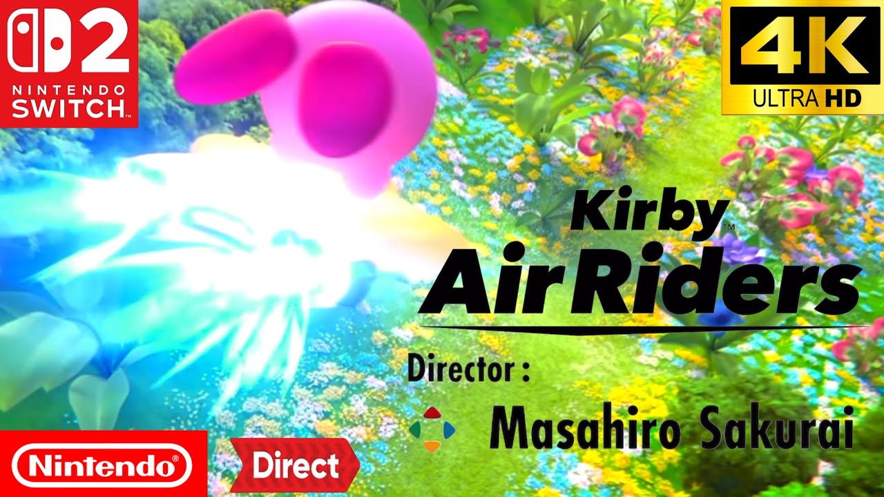 Kirby Air Riders - Nintendo Direct Nintendo Switch 2 - YouTube