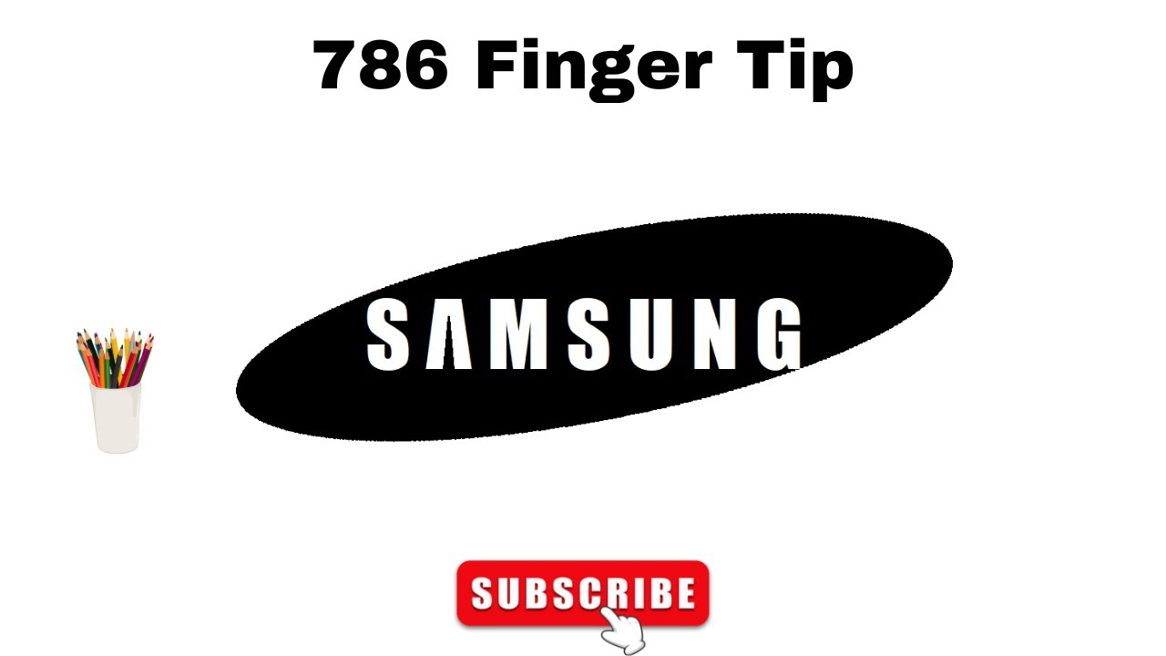 How to draw a Samsung logo in ms paint/Logo drawing - YouTube