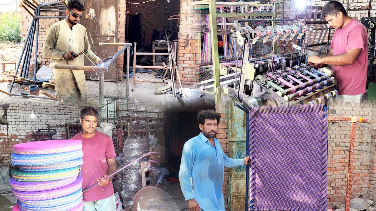 Incredible Process of Iron cot and Knitting | Charpai Making - YouTube
