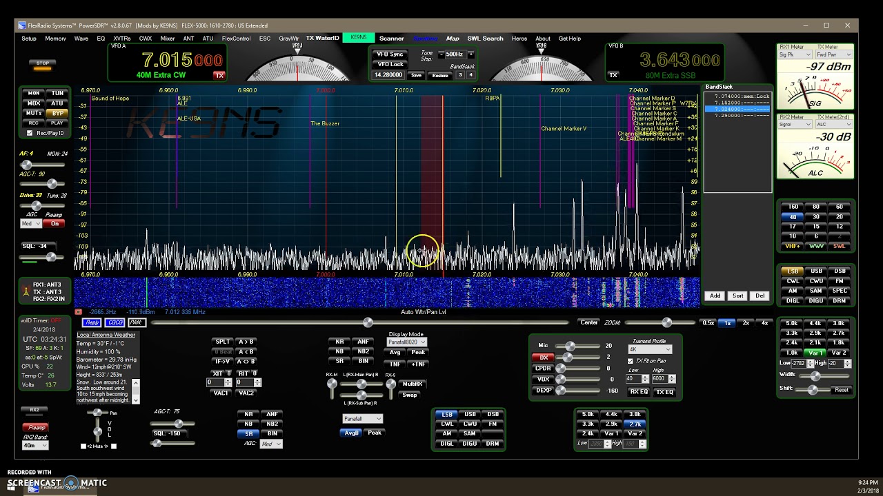 PowerSDR S-Meter dBm vs Panadapter dBm and S-Meter Scale. - YouTube
