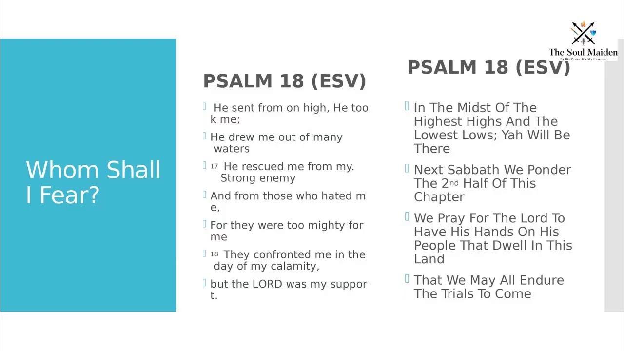 Psalty Psalm Series...We Are Diving Head First Into Psalm 18!!! 🔥🔥🔥 Let's Goooooo!!! - YouTube