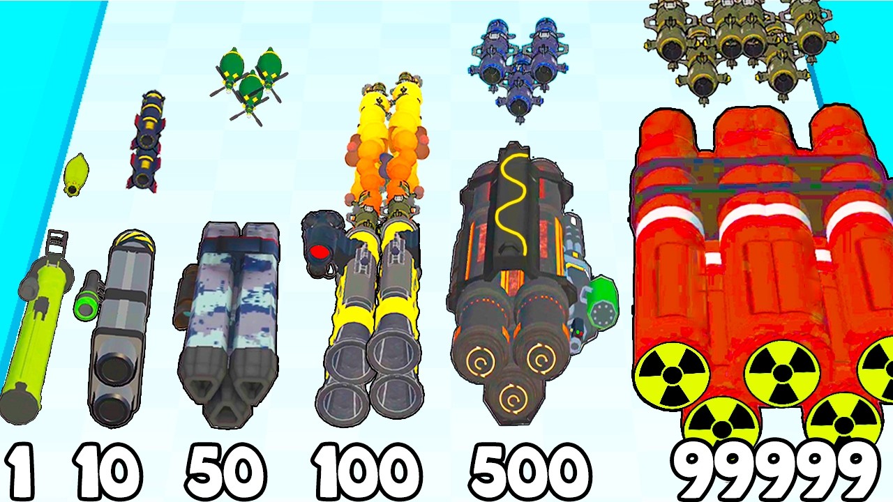 FULL MAXIMUM WALKTHROUGH in ROCKETS STACK 💣 DESTROY ALL BOSS MONSTERS [Part #1] - YouTube