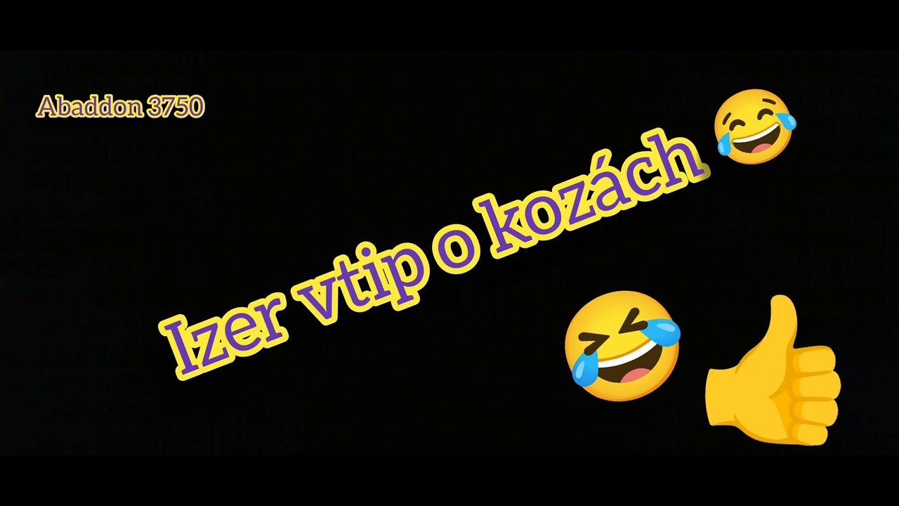 Izer vtip o kozách 🤓 - YouTube