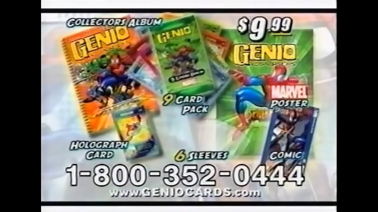 Marvel Genio Cards Infomercial | Marvel 2003 - YouTube