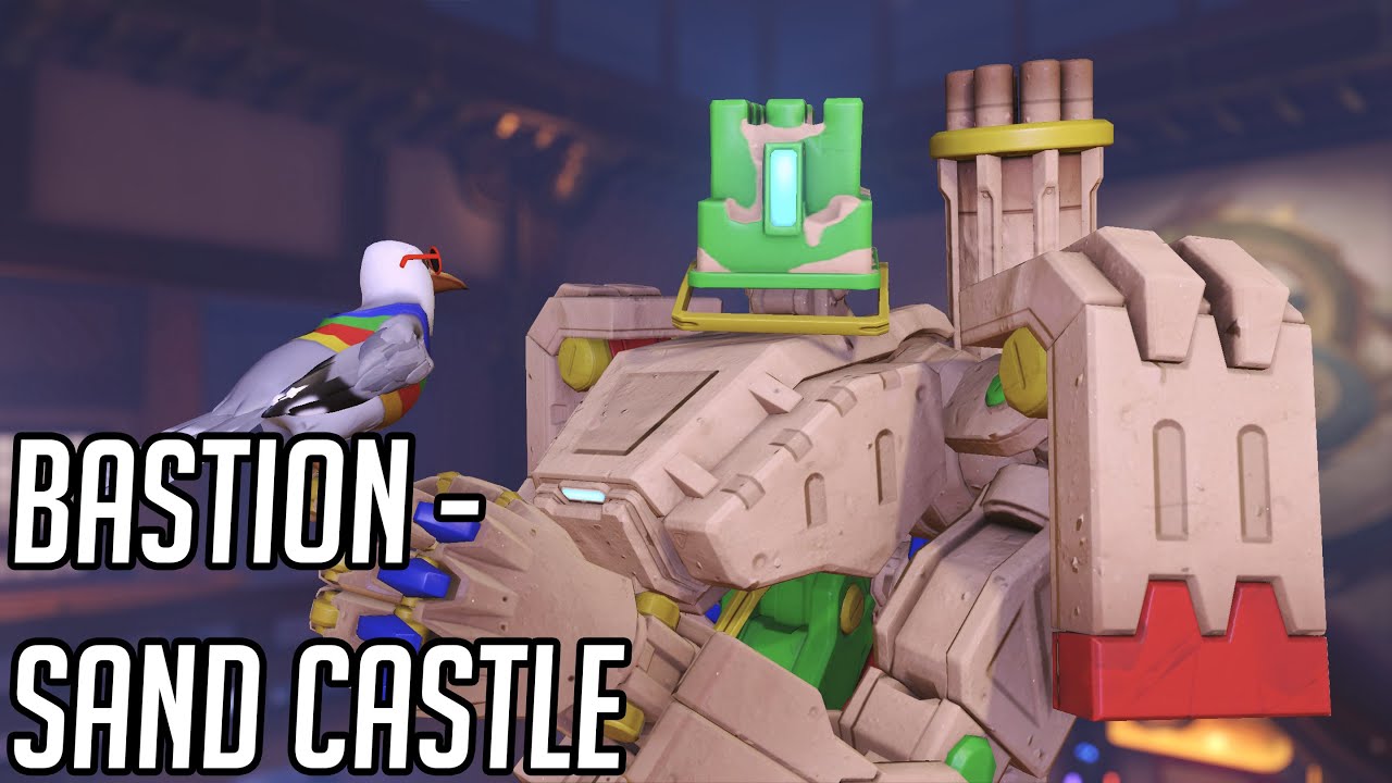 Bastion "Sand Castle" Skin Showcase - Overwatch 2 - YouTube