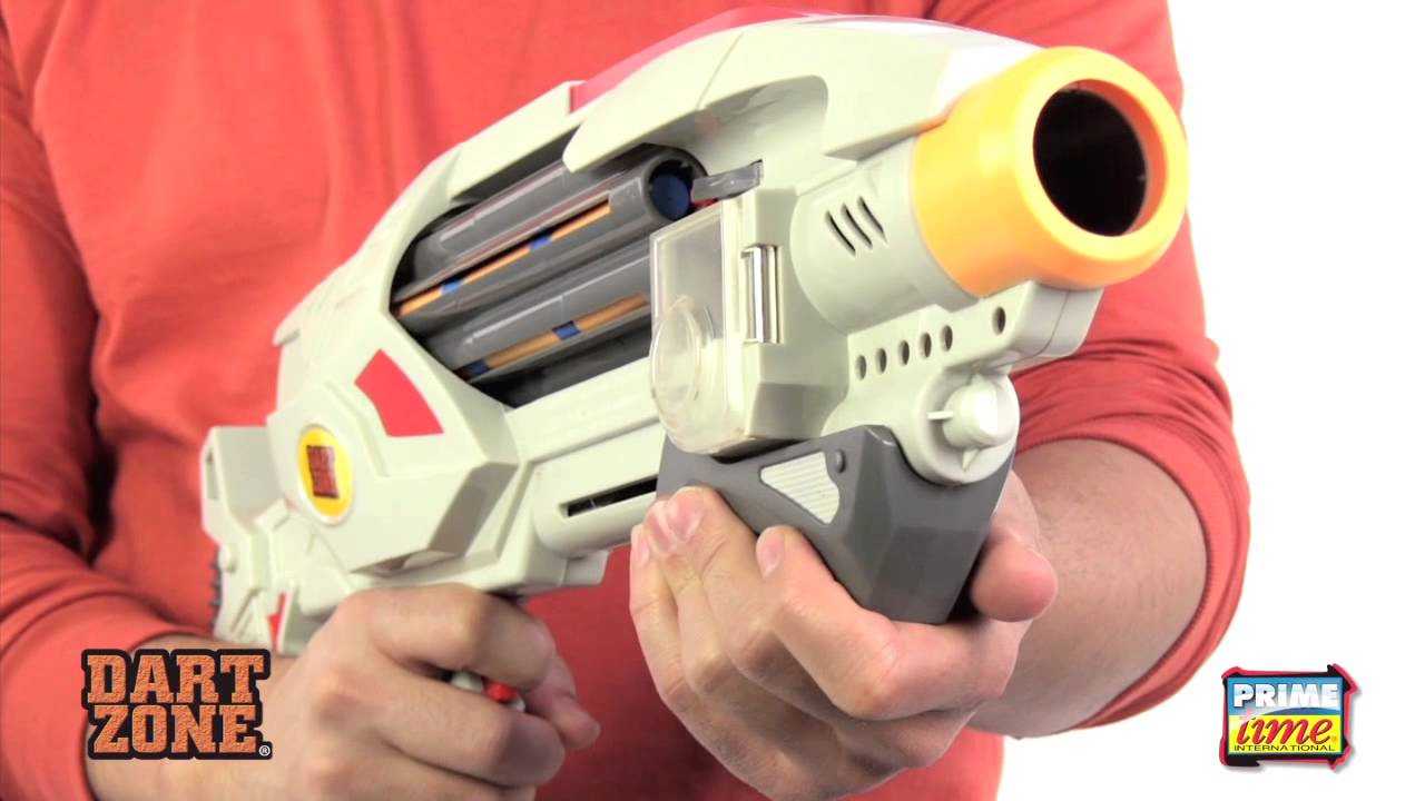 The Quickfire Powerstrike 24 Dart Blaster from Prime Time Toys - YouTube