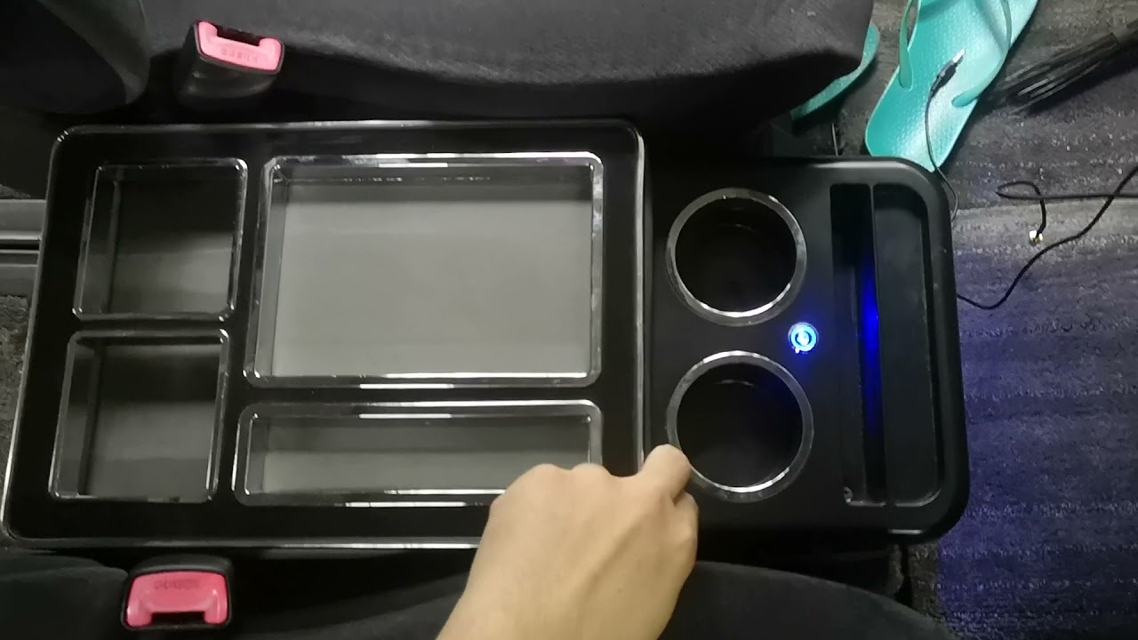 Toyota Estima ACR50 console Box with Light and Charger Extension ( USB ...