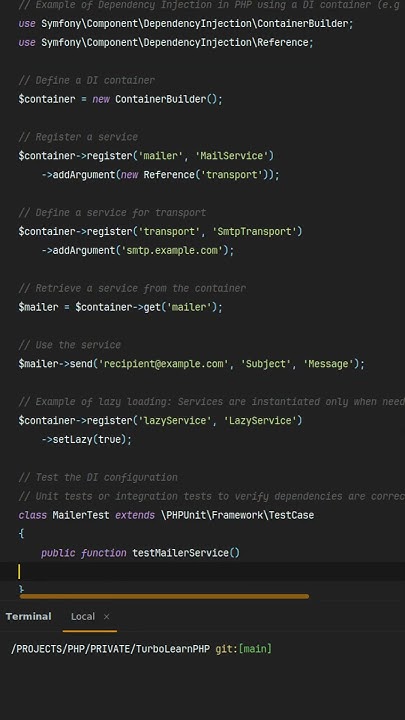 How To Optimize Dependency Injection In Php How To Handle Dependency Injection In Php Youtube