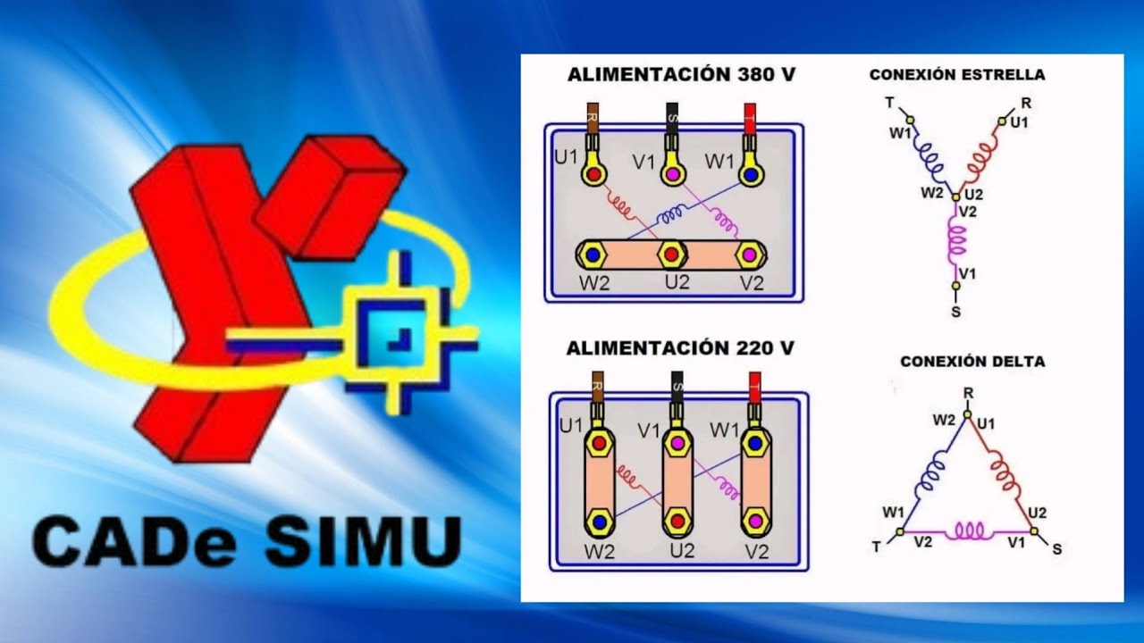 Curso Cade Simu, Lección #6: Arranque Estrella - Delta Motor Trifasico ...