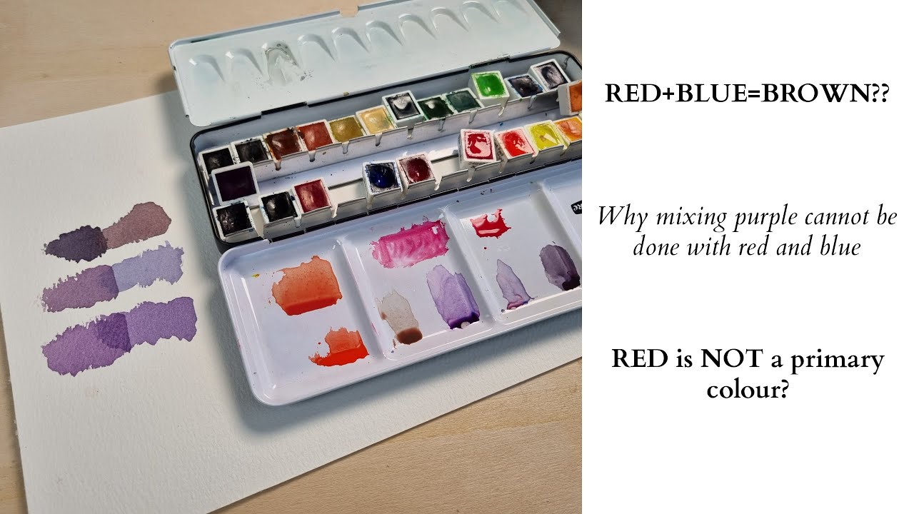 RED+BLUE=BROWN?? - RED is NOT a primary colour? - YouTube