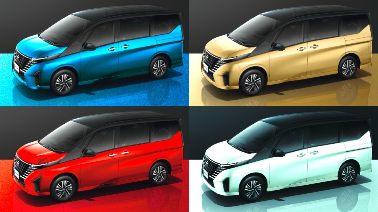 New 2023 Nissan SERENA e-POWER - All COLORS option and INTERIOR ...