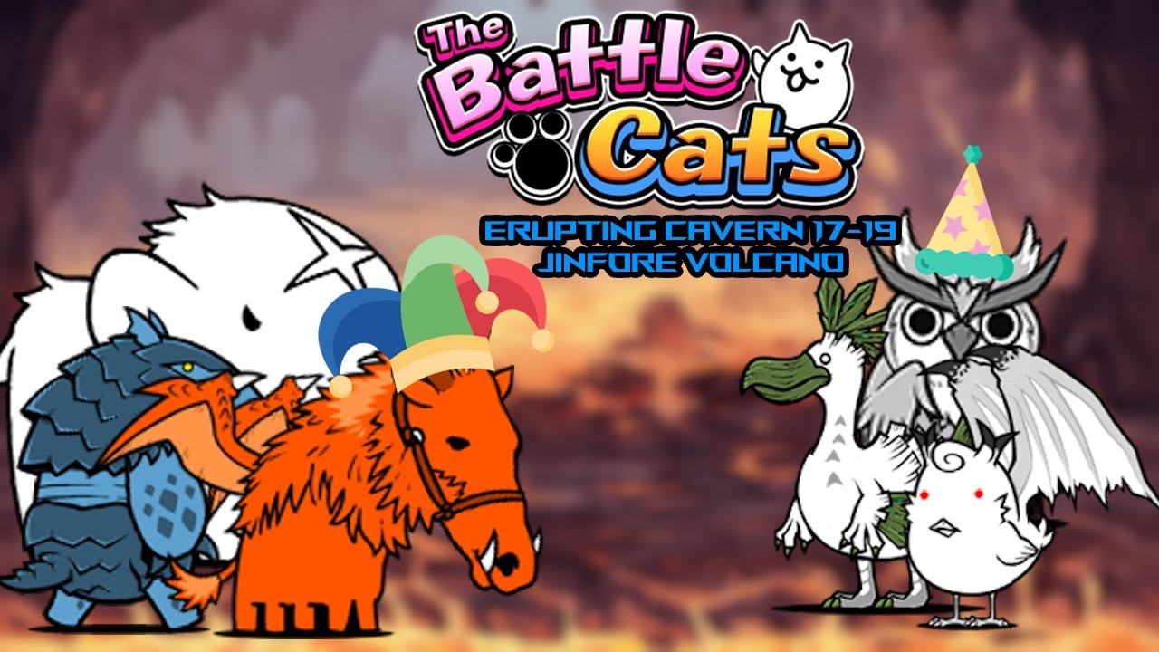 Erupting Cavern 17, 18, and 19 (Jinfore Volcano) - The Battle Cats ...