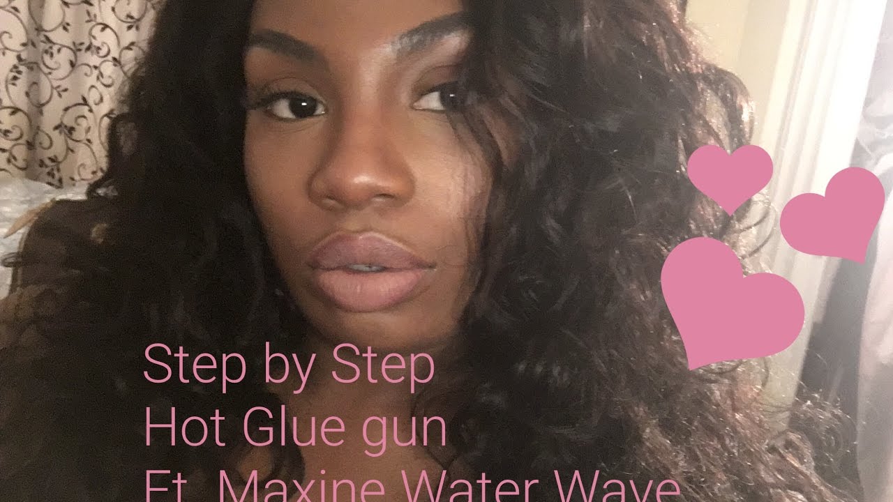 Step By Step ️ Hot Glue Gun Wig .. Ft.Maxine Water Wave - YouTube