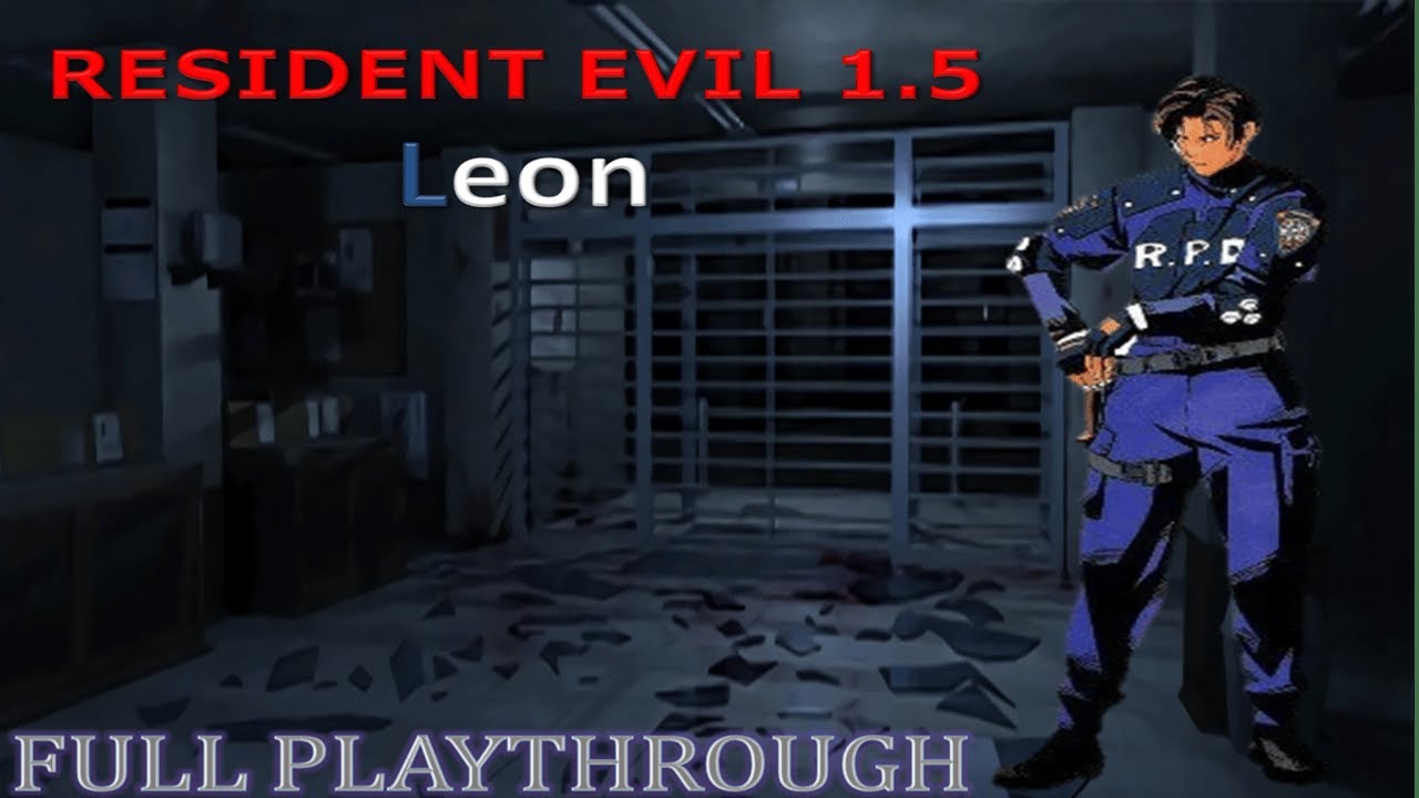 Resident Evil 1.5 Prototype Leon (PS1) Full Playthrough - YouTube