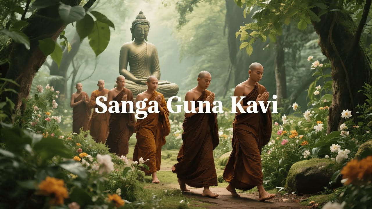 Sanga Guna Kavi | සංඝ රත්නයේ ගුණ. #සන්ඝයාවන්දනා #SanghaVirtues # ...