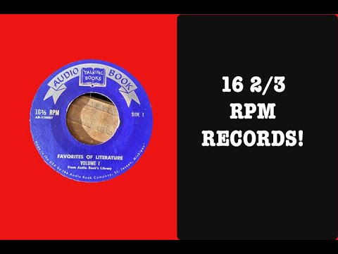 16 2/3 RPM??? - YouTube