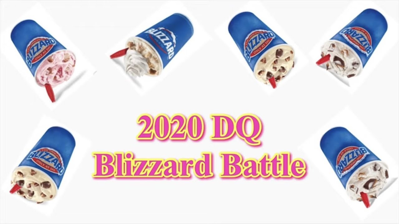 Dairy Queen Blizzard Battle Mukbang 2020 - YouTube