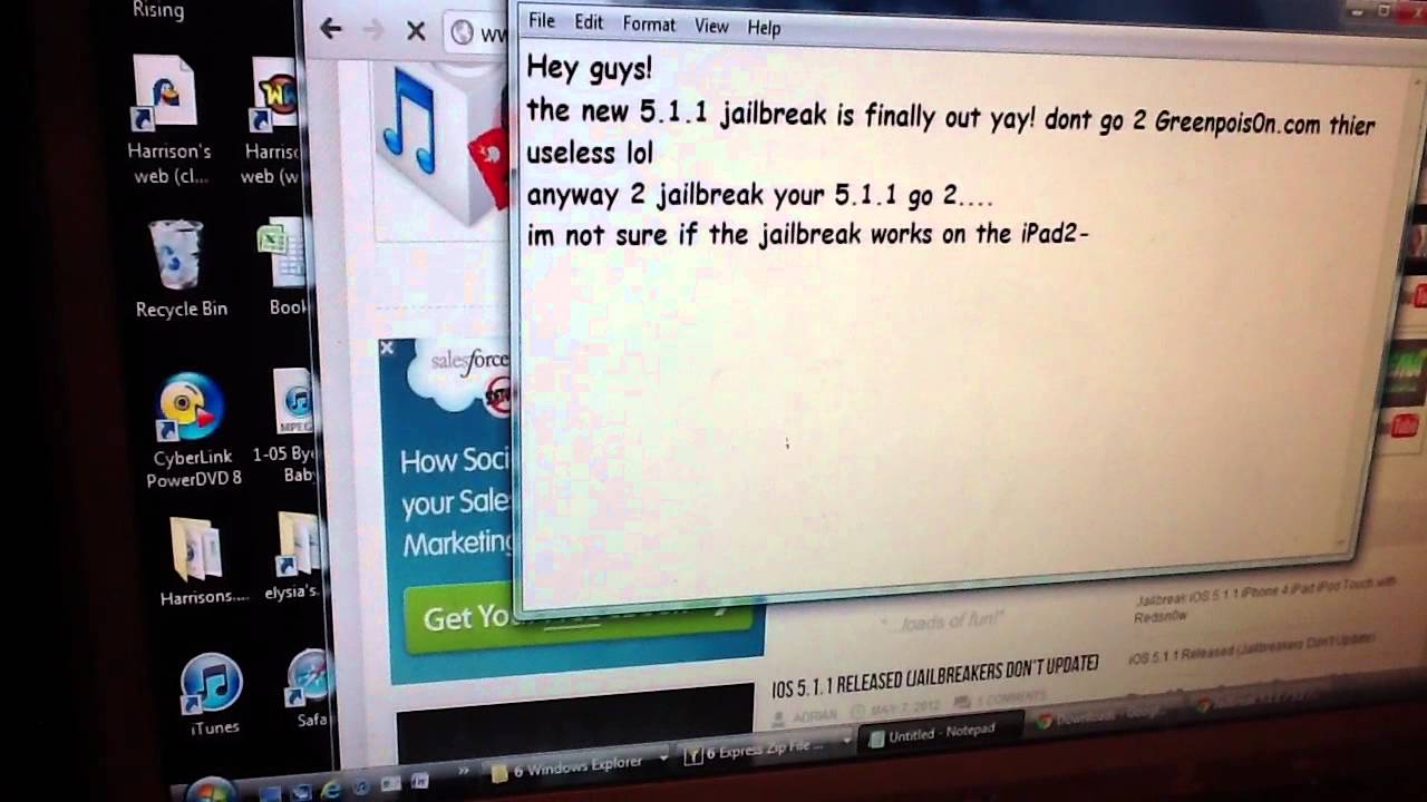 Jailbreak 5.1.1 - YouTube