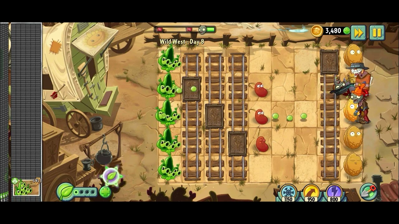 wild west massive attack in pvz 2 . (survive a massive attack in the ...