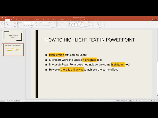 Microsoft Powerpoint Tan