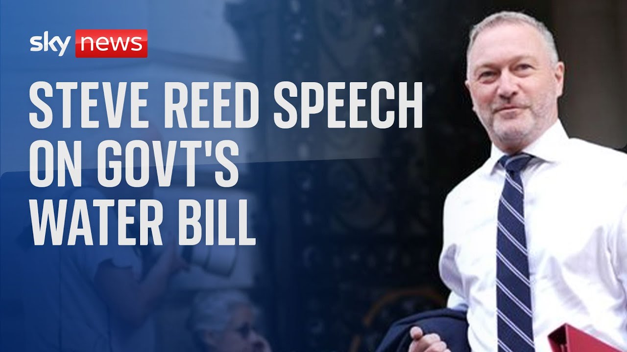 Environment Secretary Steve Reed delivers speech on government's new ...