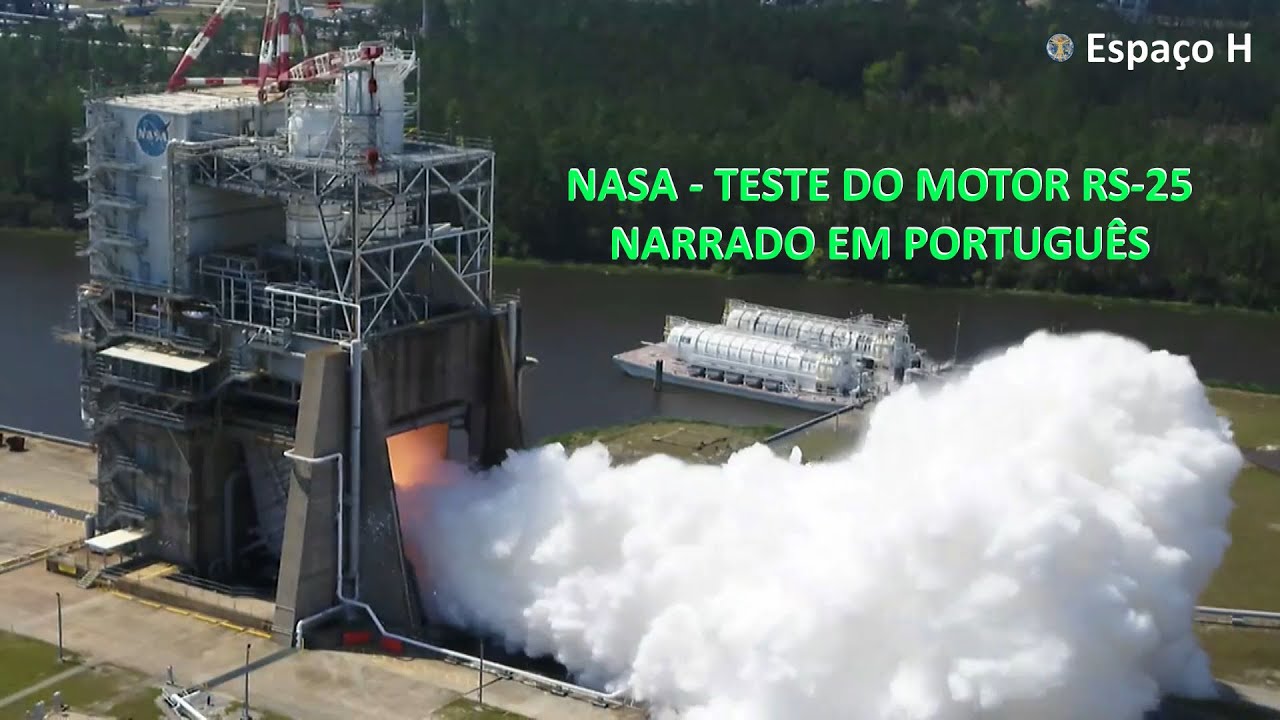 🔥 NASA - Teste de ignição de longa duração do motor RS-25, comentado em ...