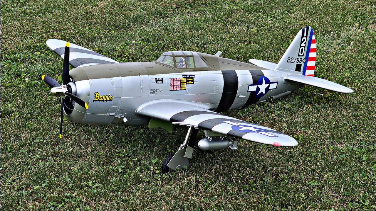 2nd Flight of My New FMS P-47 Razorback Bonnie PNP, 1500mm! (Live ...