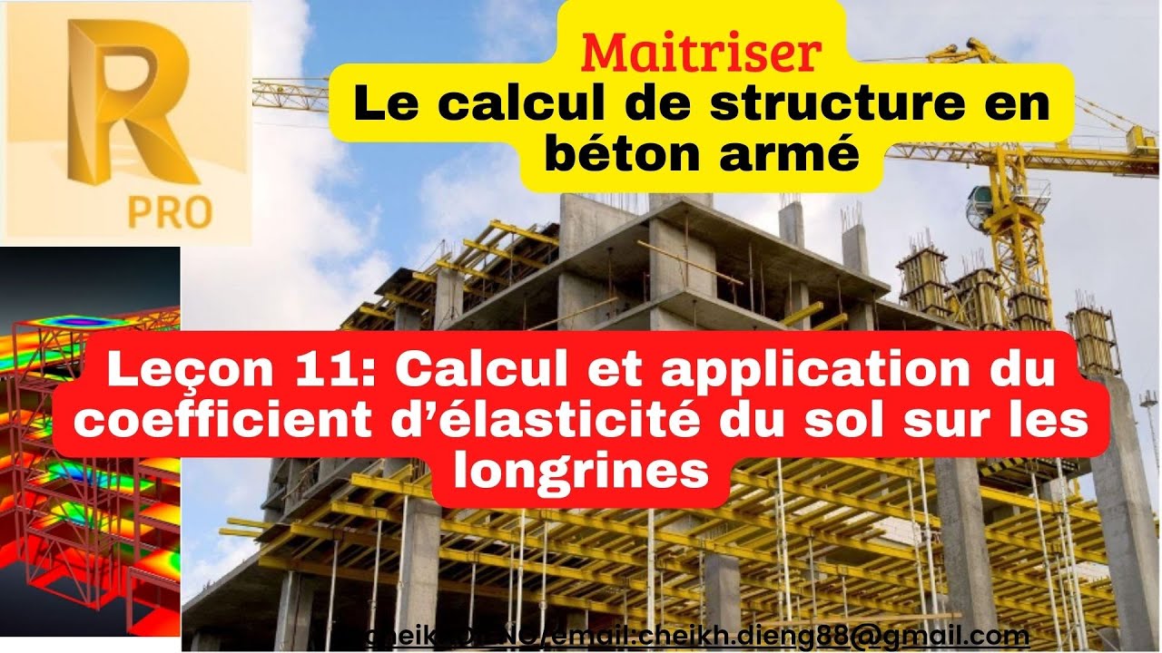 Etude béton armé #11_ Calcul et Application du sol élastique - YouTube