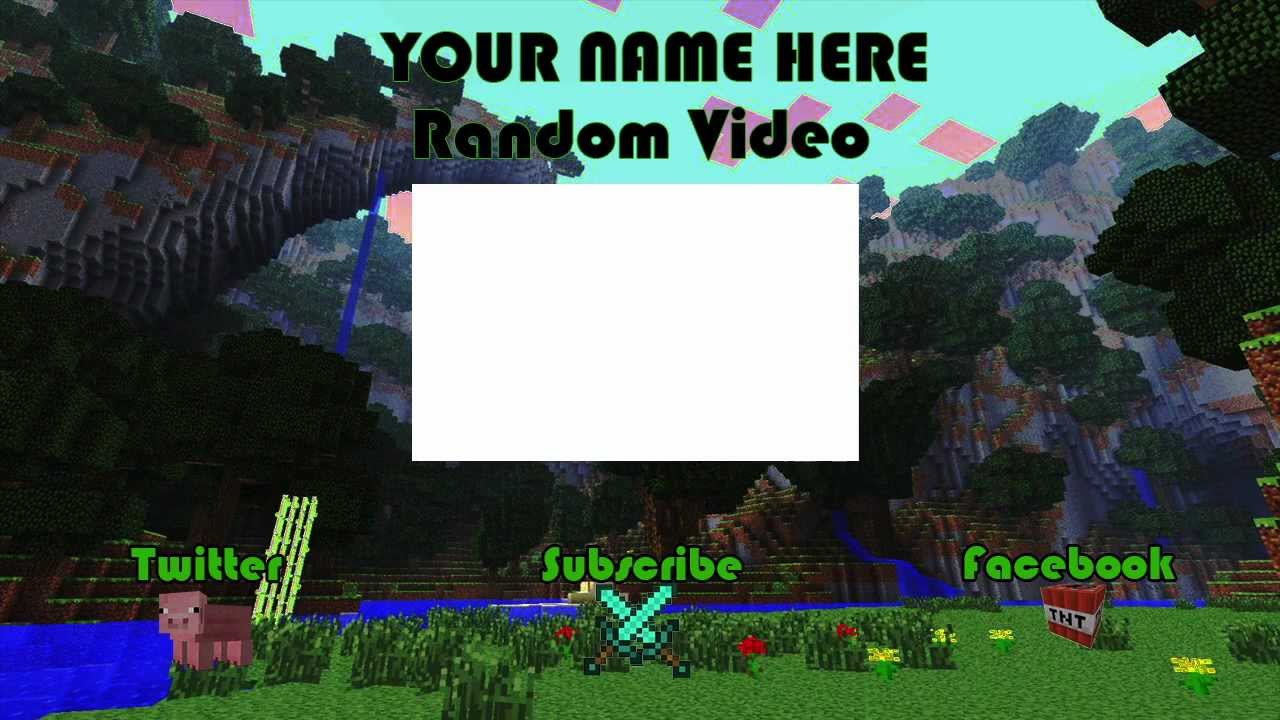 Free Minecraft Outro Template || Free Outros || TheUnqDesigns - YouTube