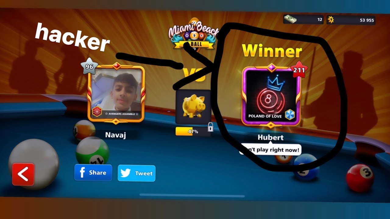 8ball pool me hacker aaya 9 ball pool trick - YouTube