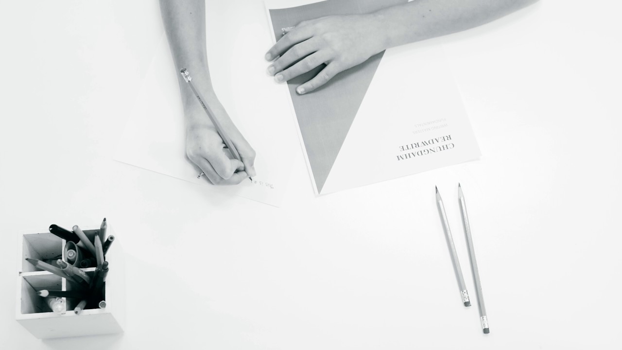 Overhead Shot Writing BW Final - YouTube