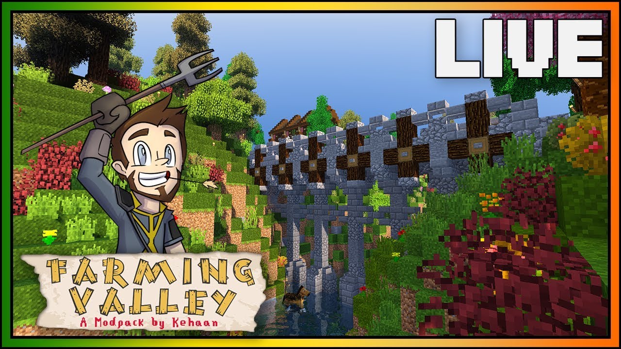 Minecraft Farming Valley [Season 2] BACK ON THE FARM!!! LIVE [ 1.10.2 ...