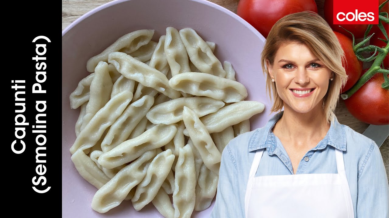 Basic Semolina Pasta: Capunti - YouTube