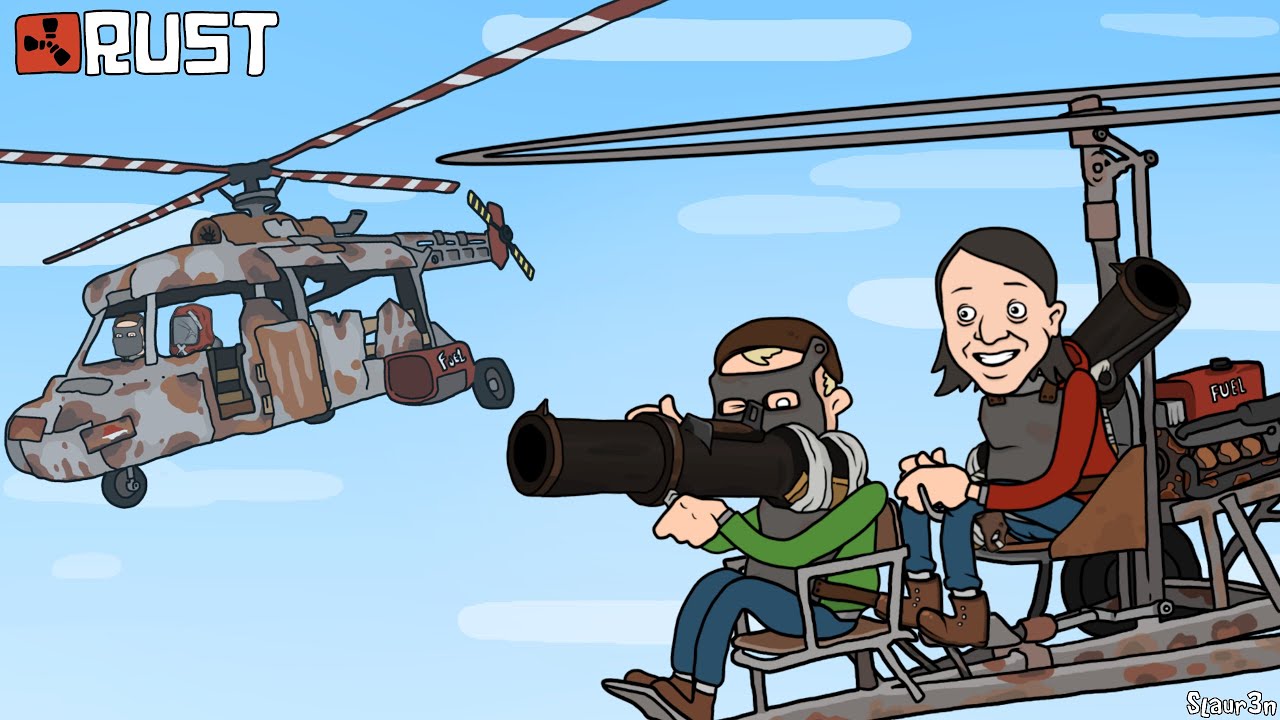 this is how i utilize helicopters in rust... - YouTube