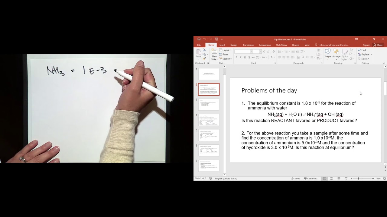 Is the reaction product-favored or reactant-favored? and Is the ...