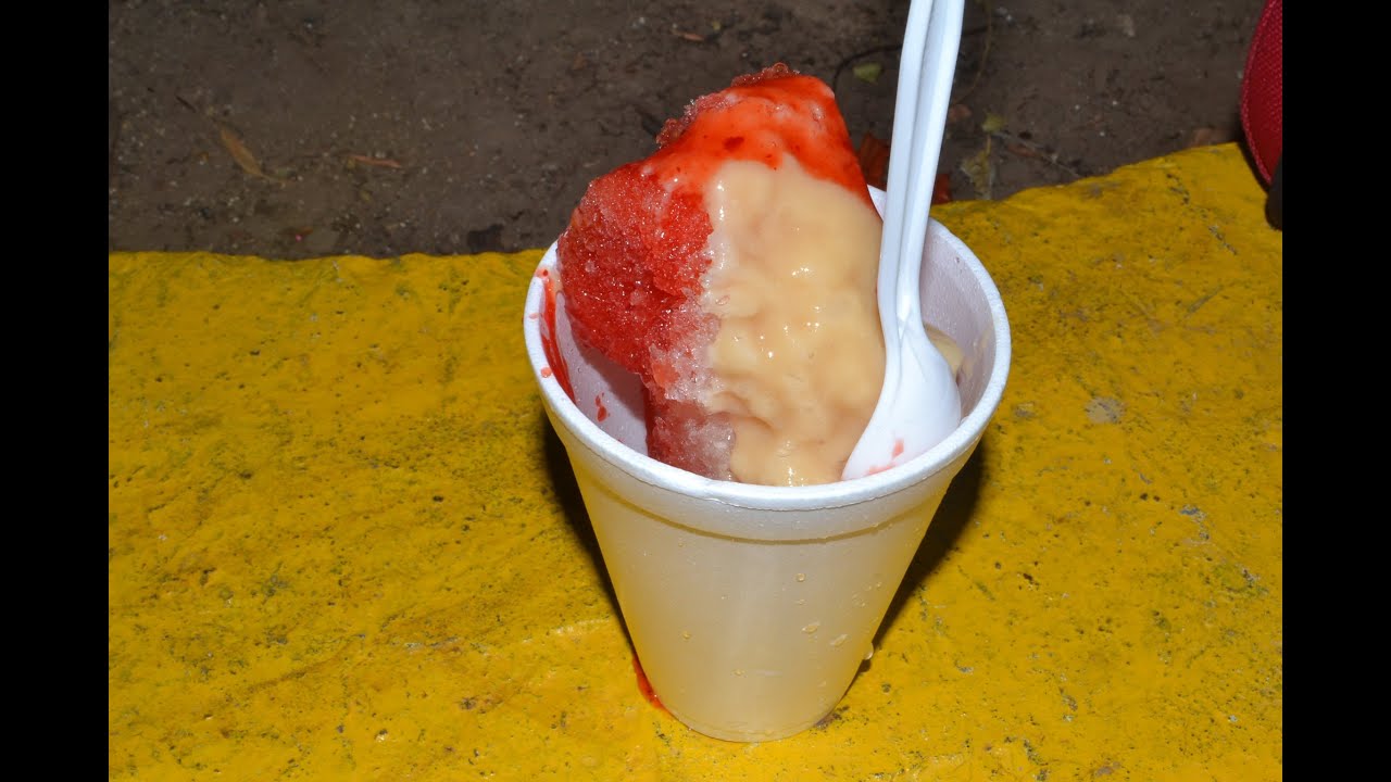 raspado nicaraguense de leche y de piña - estilo pochomil.wmv - YouTube