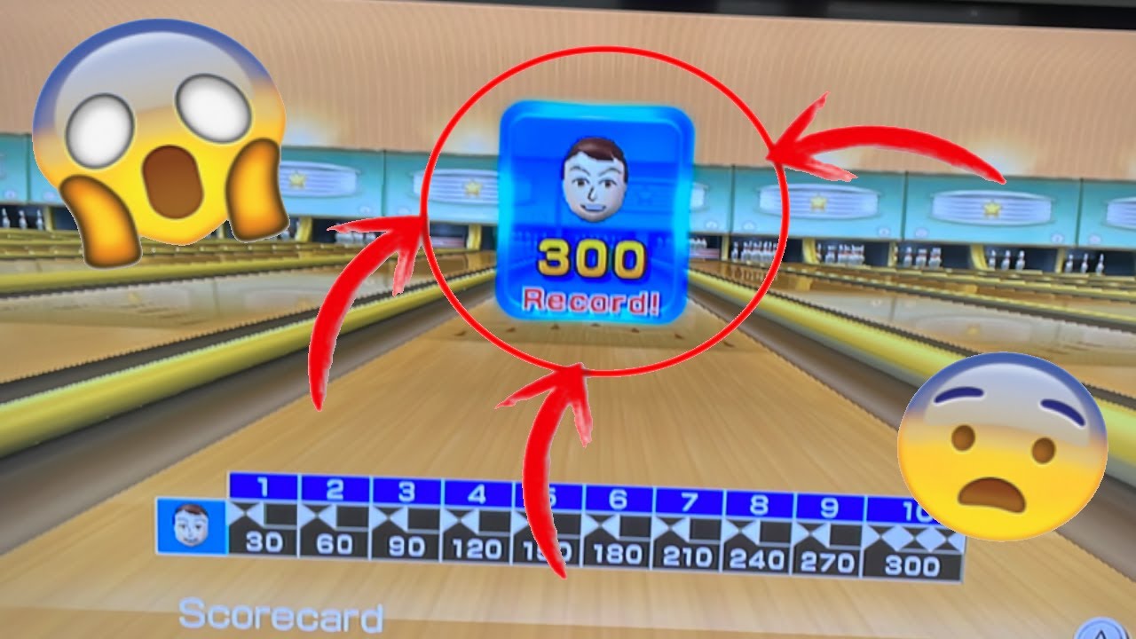 wii bowling perfect 300 game - YouTube