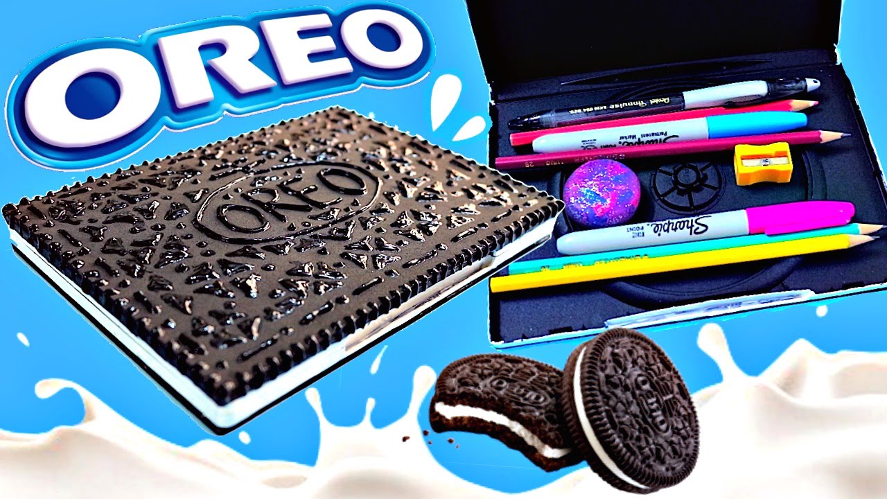 DIY SCHOOL SUPPLIES for Back to School | Easy & Cute OREO PENCIL CASE ...