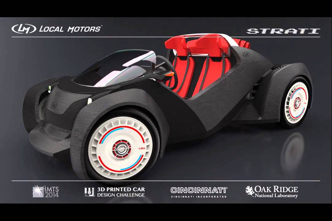 worlds strati 3d printed car - YouTube