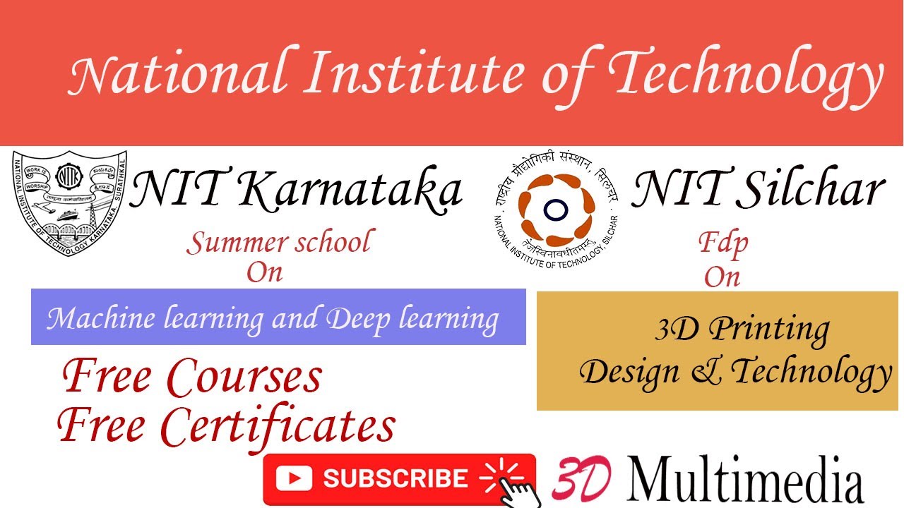 NIT Free Courses With Free Certificate | Machine Learning | Deep ...