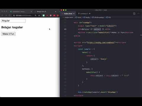 3 two way data binding vuejs - YouTube