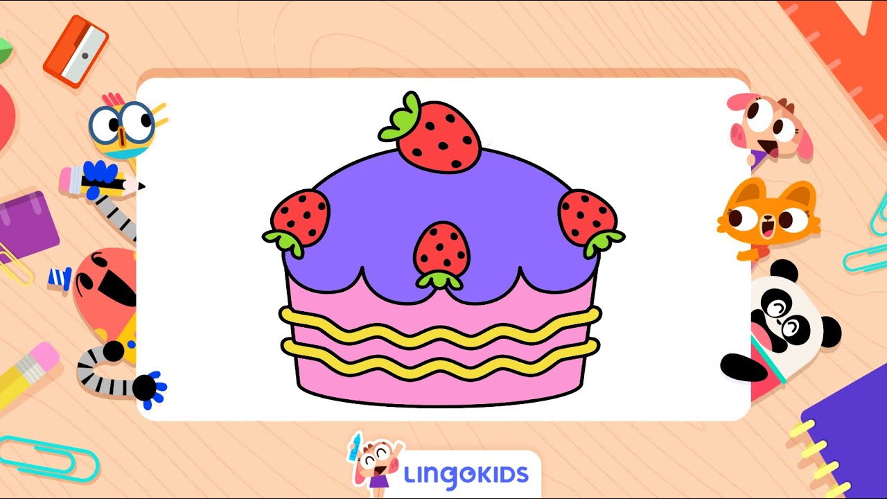 Lingokids mewarnai cake - YouTube