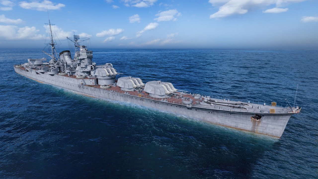 Shimanto - Japanese Tier VIII Large Light Cruiser 1944 Video - YouTube