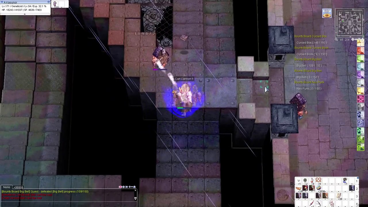 Ragnarok Geneticist Cart Cannon Leveling Build IRO Chaos - YouTube