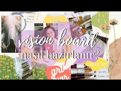 🖼İlham Panosu Tasarlıyoruz|🎨 Dijital Tasarım | Hobonichi Ajandama Vision Board Hazırlıyorum👩🏽‍💻