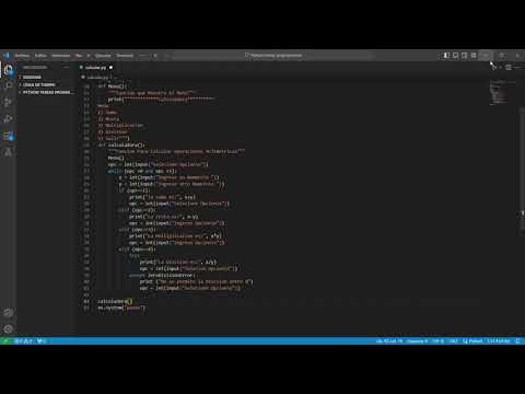Calculadora.Python ( Visual Studio Code) - YouTube