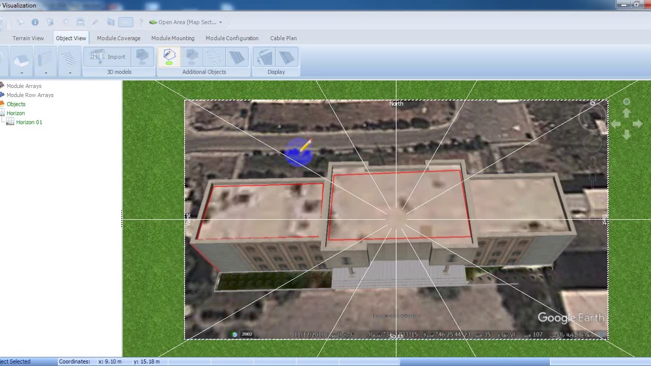 Design of PV Solar System with interface of Google Earth Pro and PV SOL ...