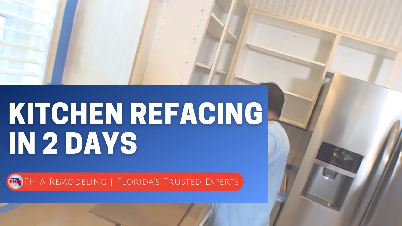 Kitchen Refacing In 2 Days! | Part One | FHIA Remodeling - YouTube